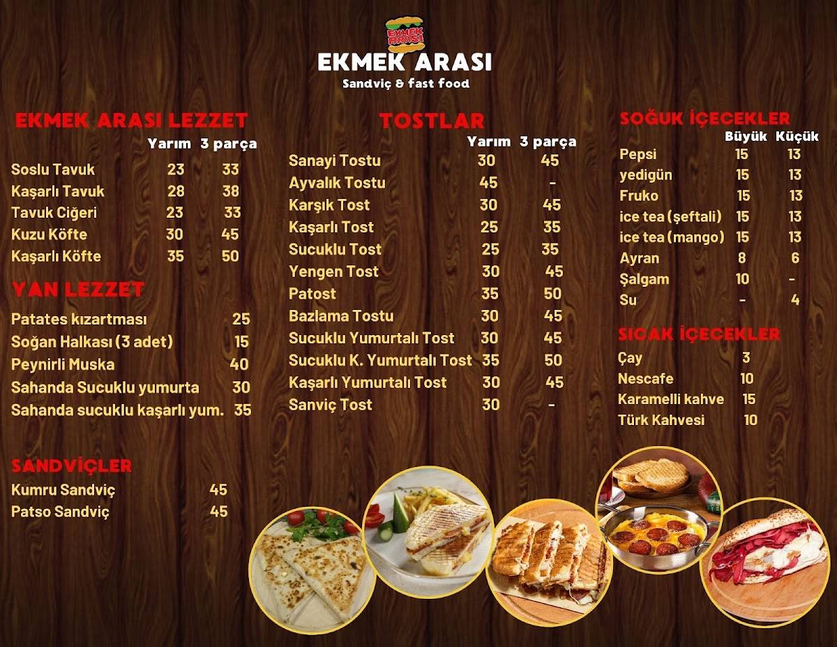 Menu at 01 adana kebap, Usak