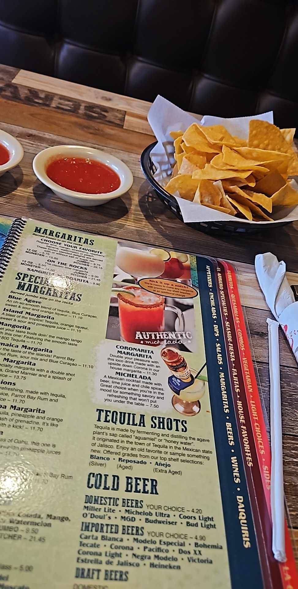 Menu at El Arriero Mexican Bar & Grill, Kokomo
