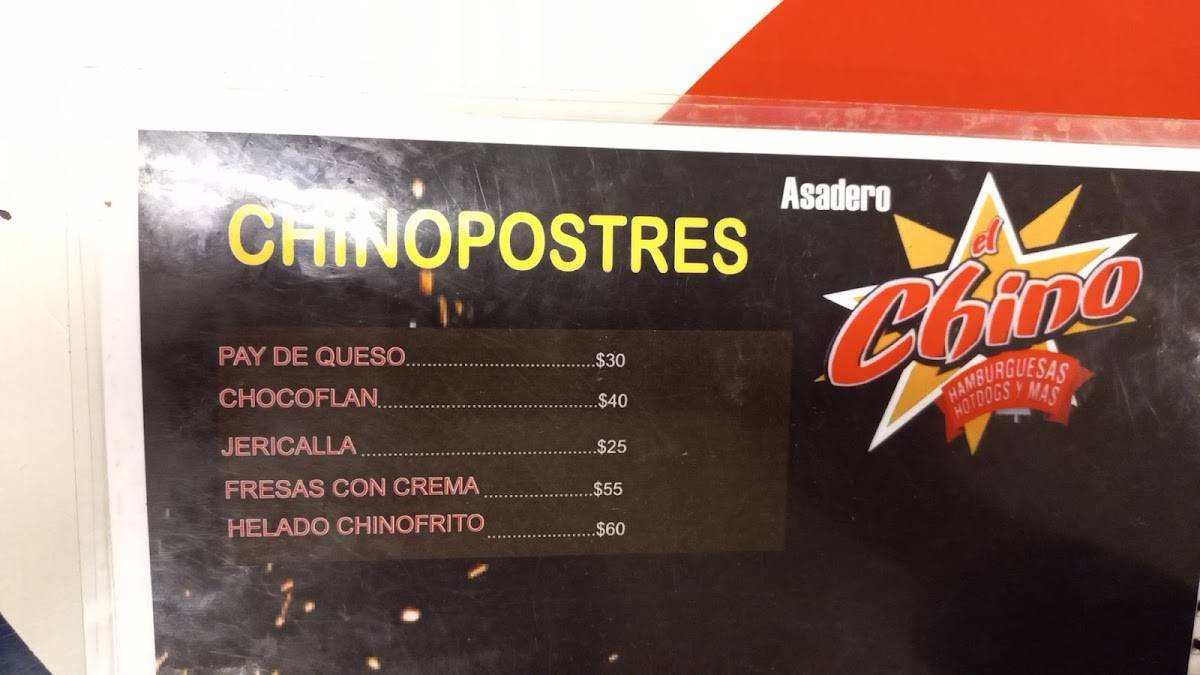 Menu at El Chino Sucursal El Batán restaurant, Zapopan, C. Álvaro ...