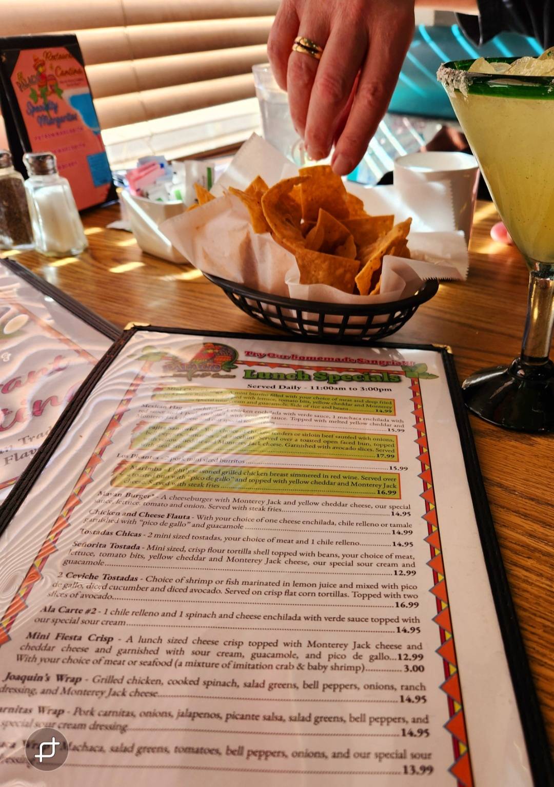 Menu at El Palacio restaurant, Kingman, 401 E Andy Devine Ave