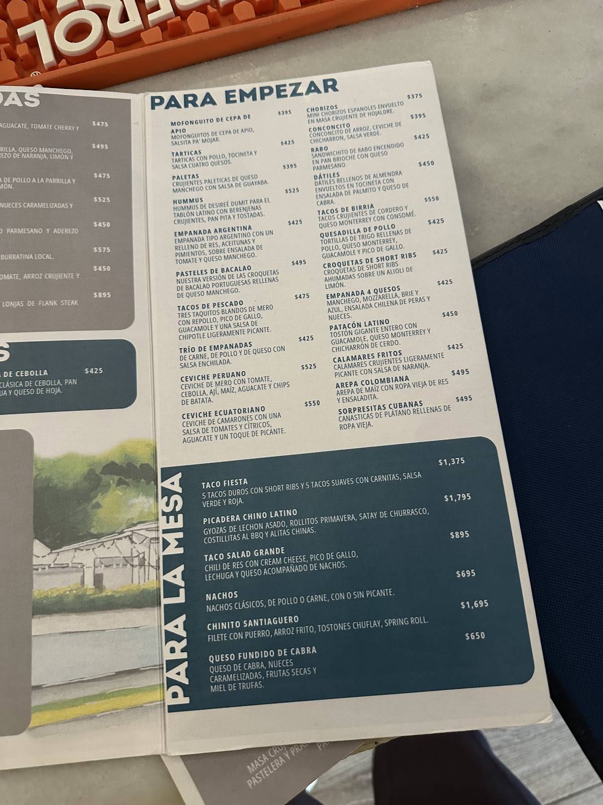 Carta del restaurante El Tablón Latino, Santiago De Los Caballeros, C ...