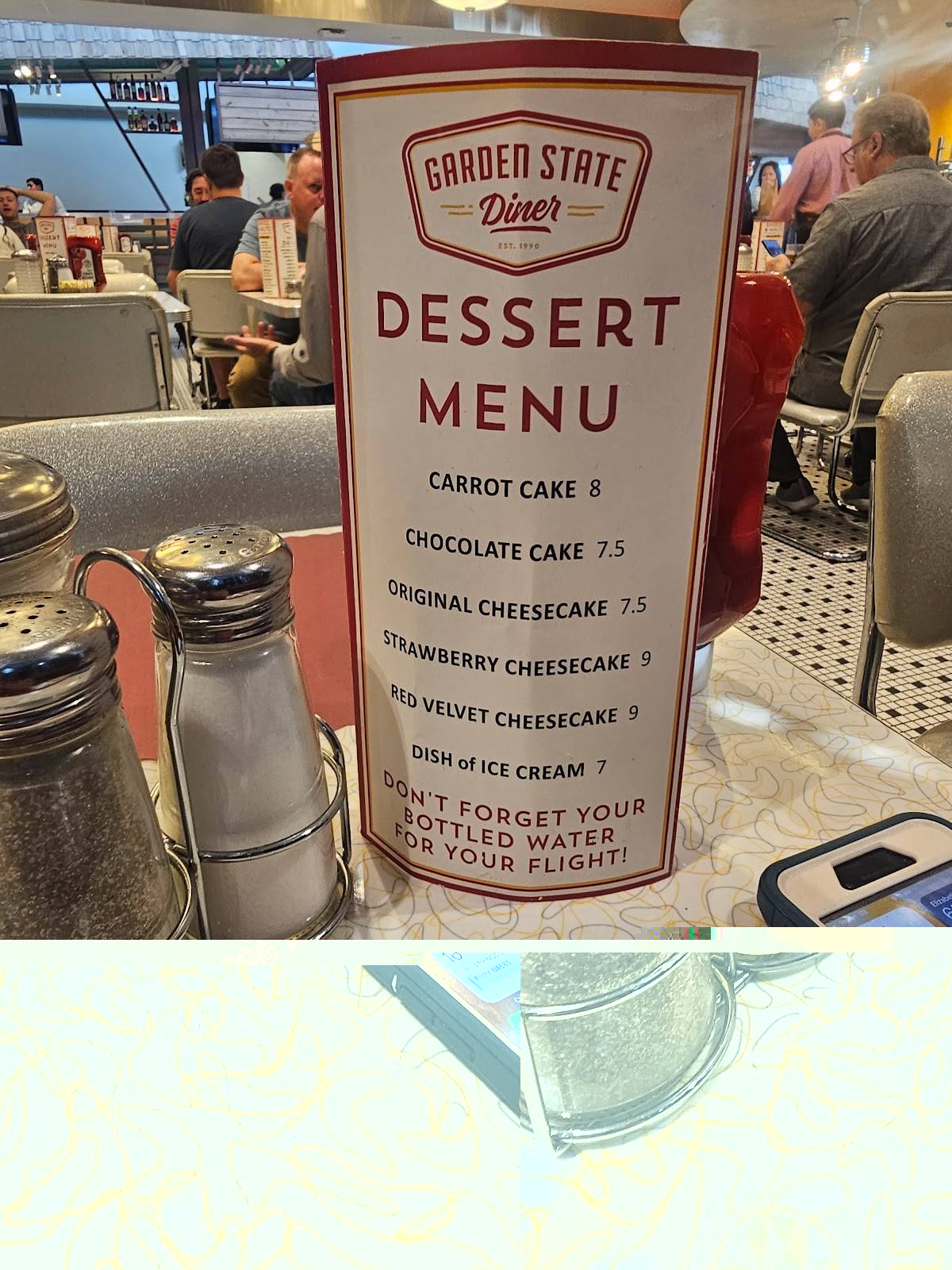 Menu at Garden State Diner restaurant, Newark, Terminal C Gate 109
