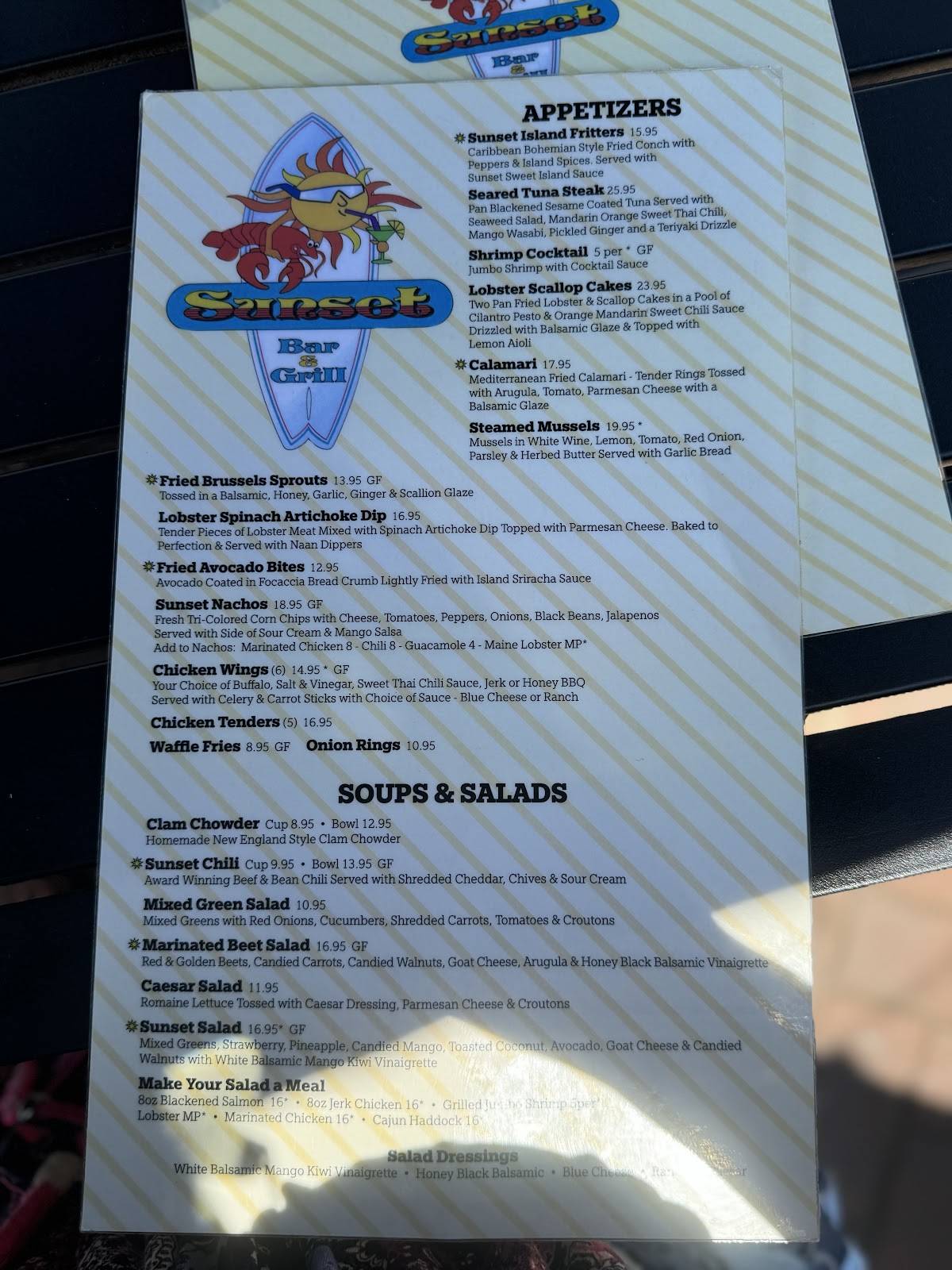 Menu at Elizabeth N Poitras pub & bar, Old Orchard Beach, 4 Fernald Street