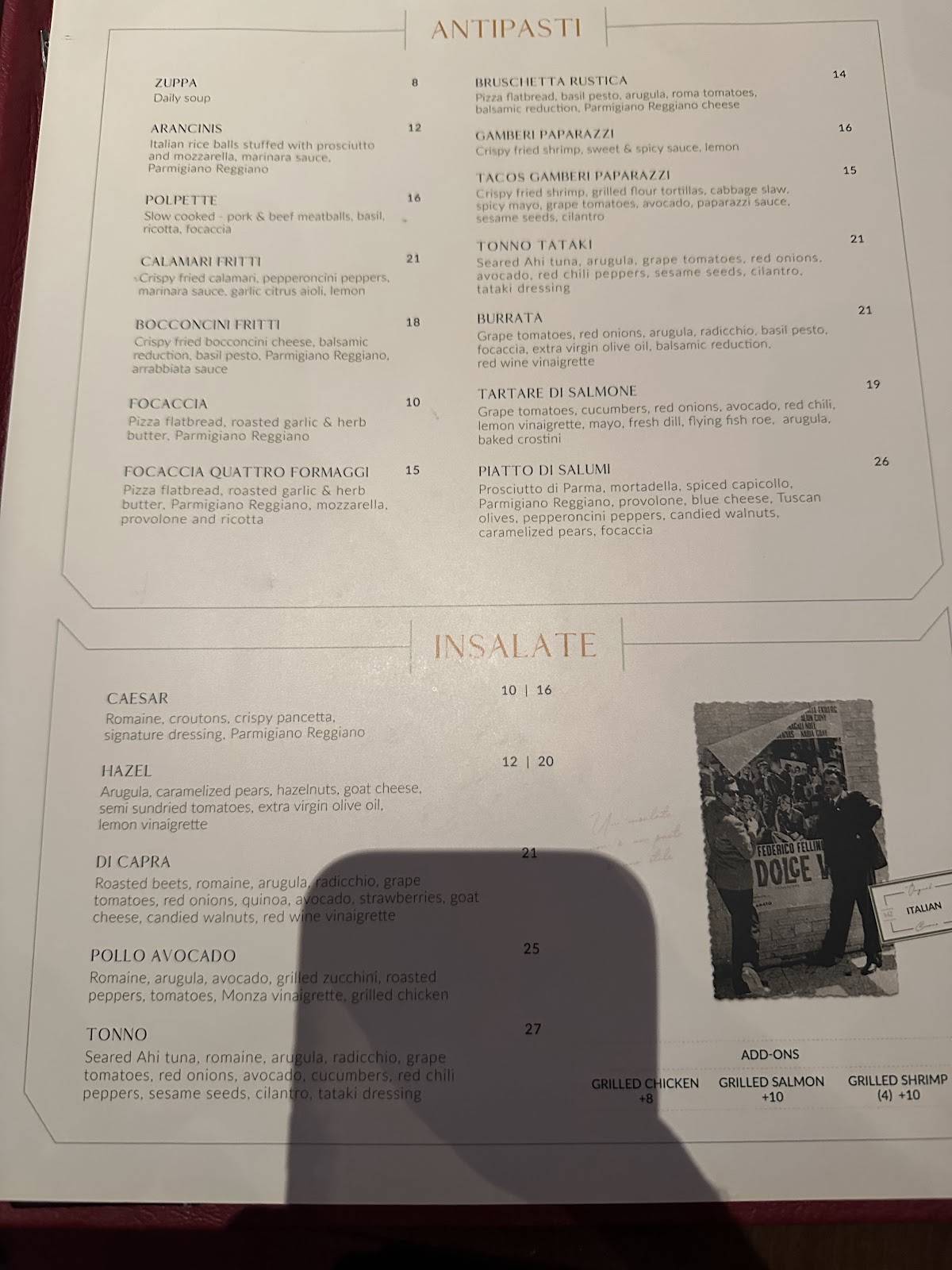 Menu at Enoteca Monza Pizzeria Moderna, Dollard-Des Ormeaux, Boul ...