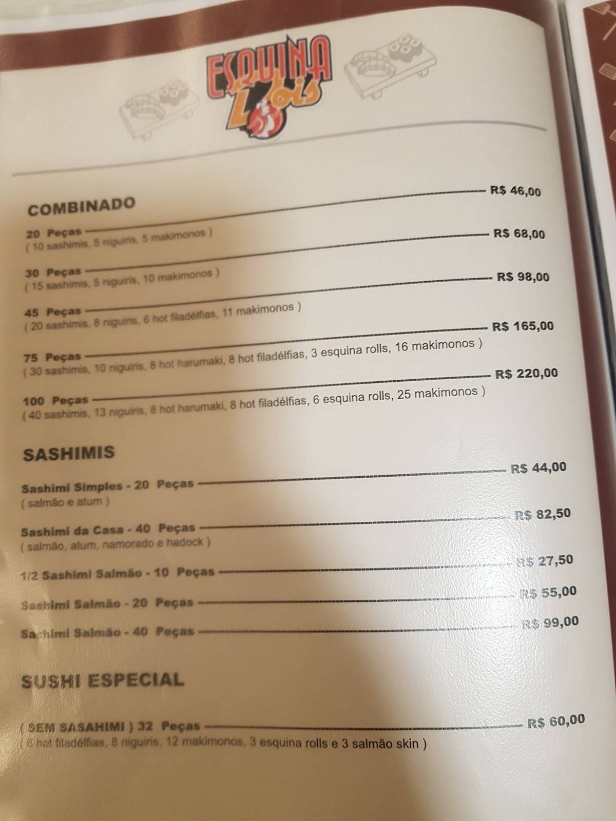 Menu em Esquina 2 / Kado Sushi - Picanha e Japonês, Nova Friburgo