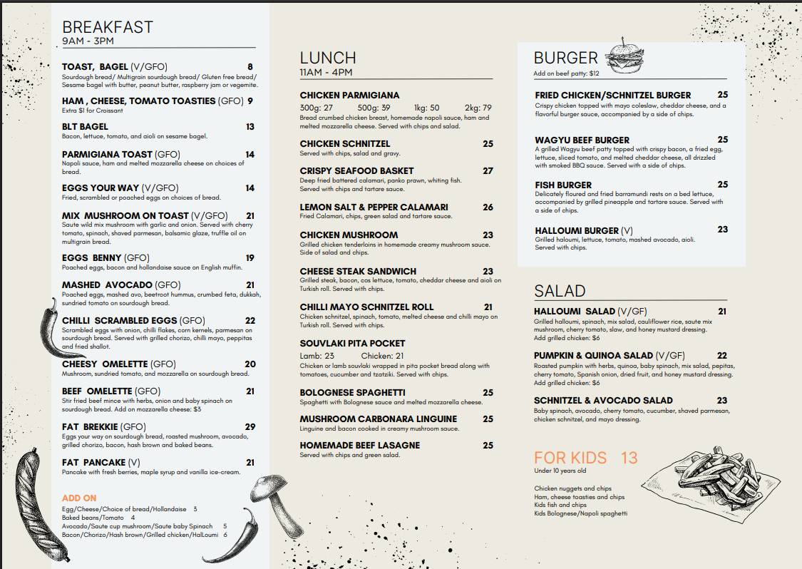 Menu at FAT CHEF Keilor East restaurant, Keilor East, Unit 16/235 ...