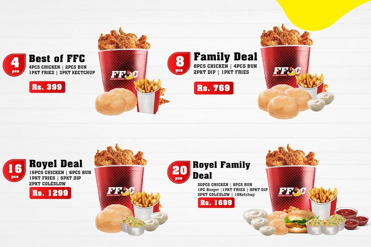 Menu at FF, Edamuttam