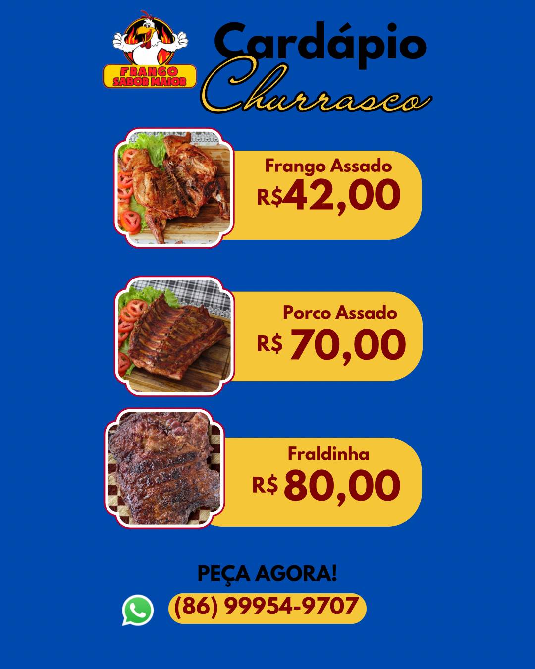 Menu em FRANGO SABOR MAIOR restaurante, Teresina