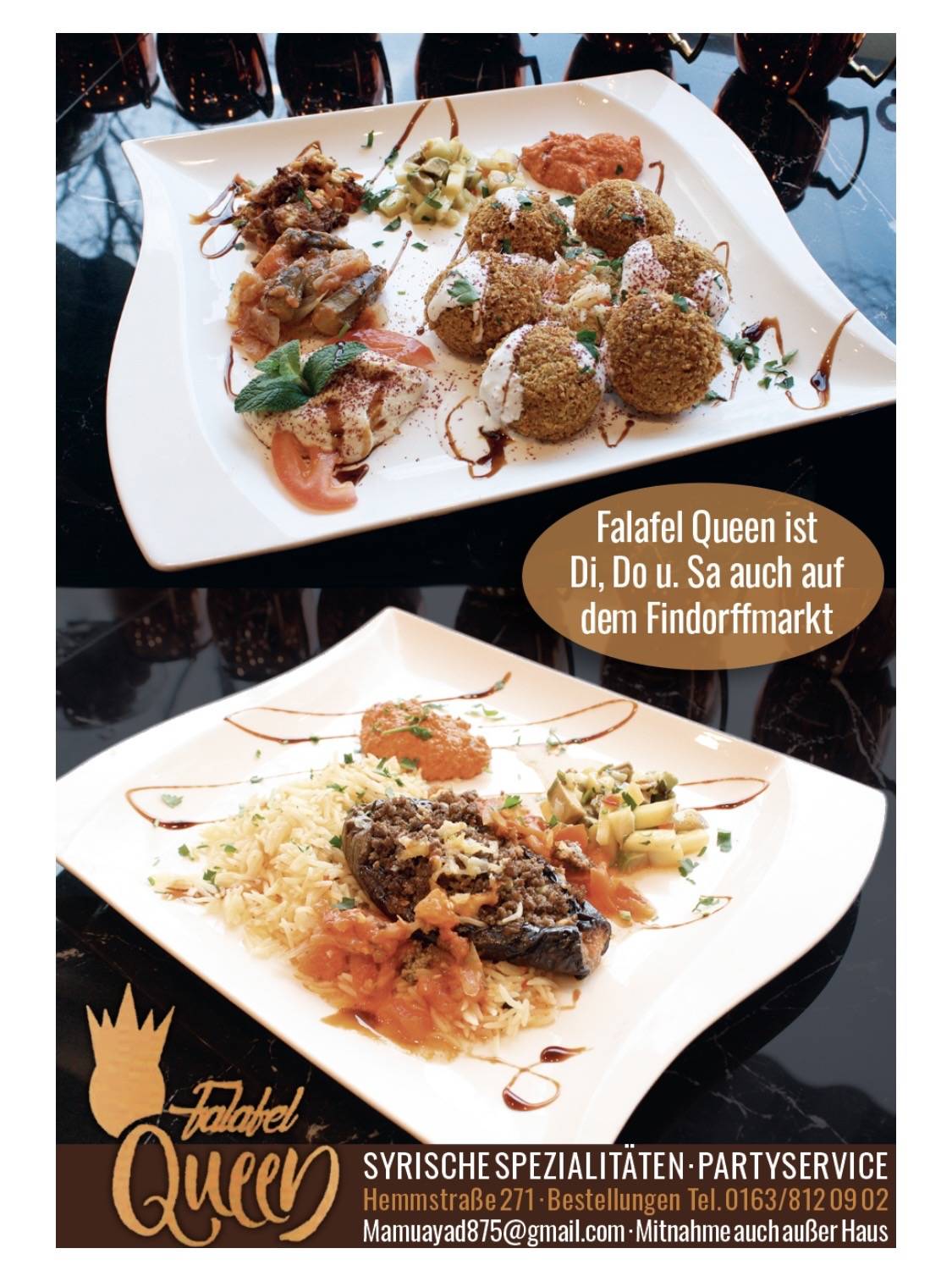 Speisekarte von Falafel Queen restaurant, Bremen, Hemmstraße 271