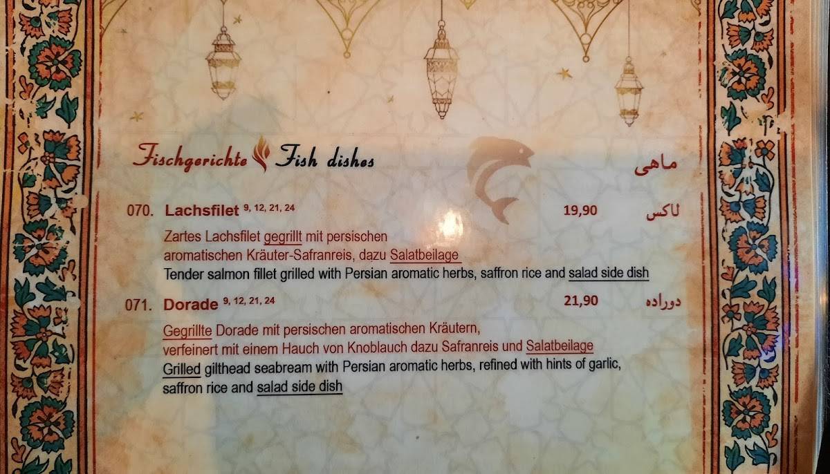 Speisekarte von Fanous restaurant, Berlin