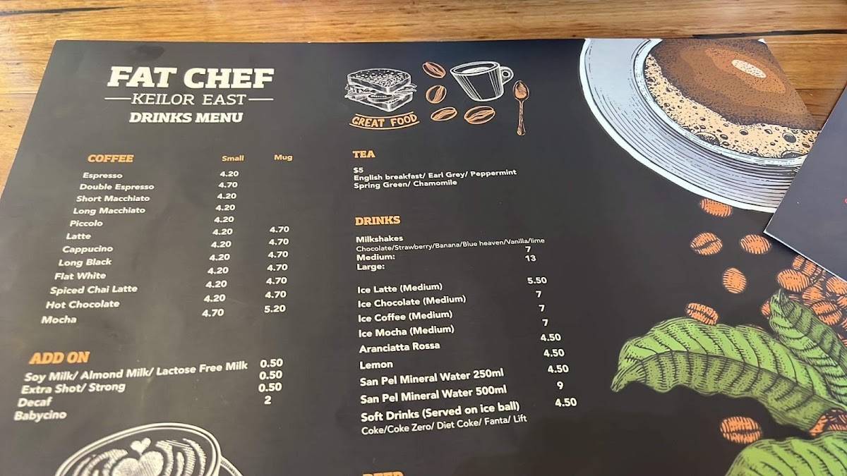 Menu at Fat Chef Keilor East restaurant, Keilor East, Unit 16/235 ...
