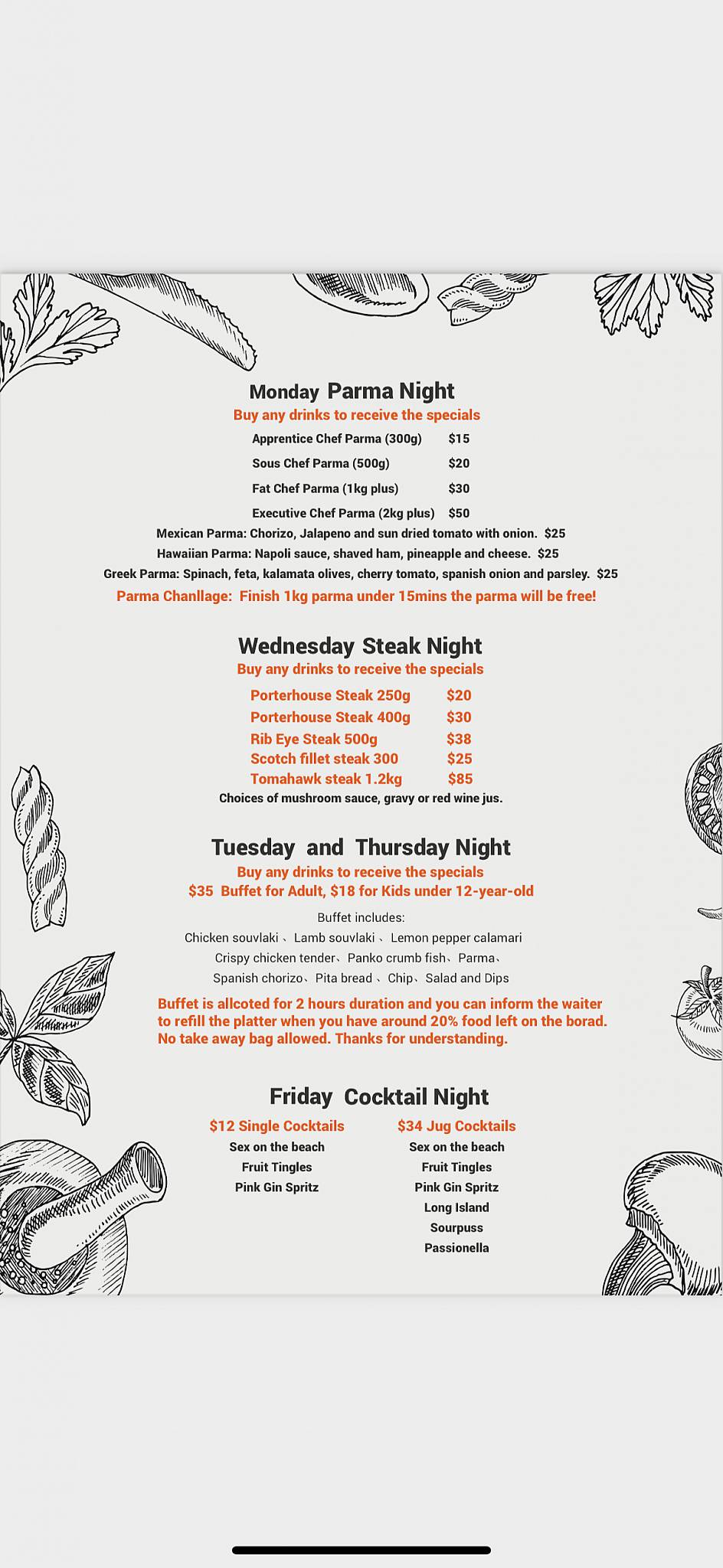 Menu at FAT CHEF Keilor East restaurant, Keilor East, Unit 16/235 ...