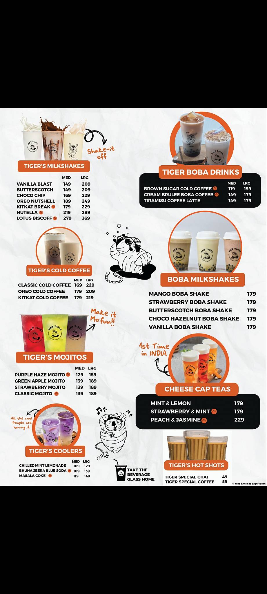 Menu at Fat Tiger - C-Scheme Jaipur, Jaipur