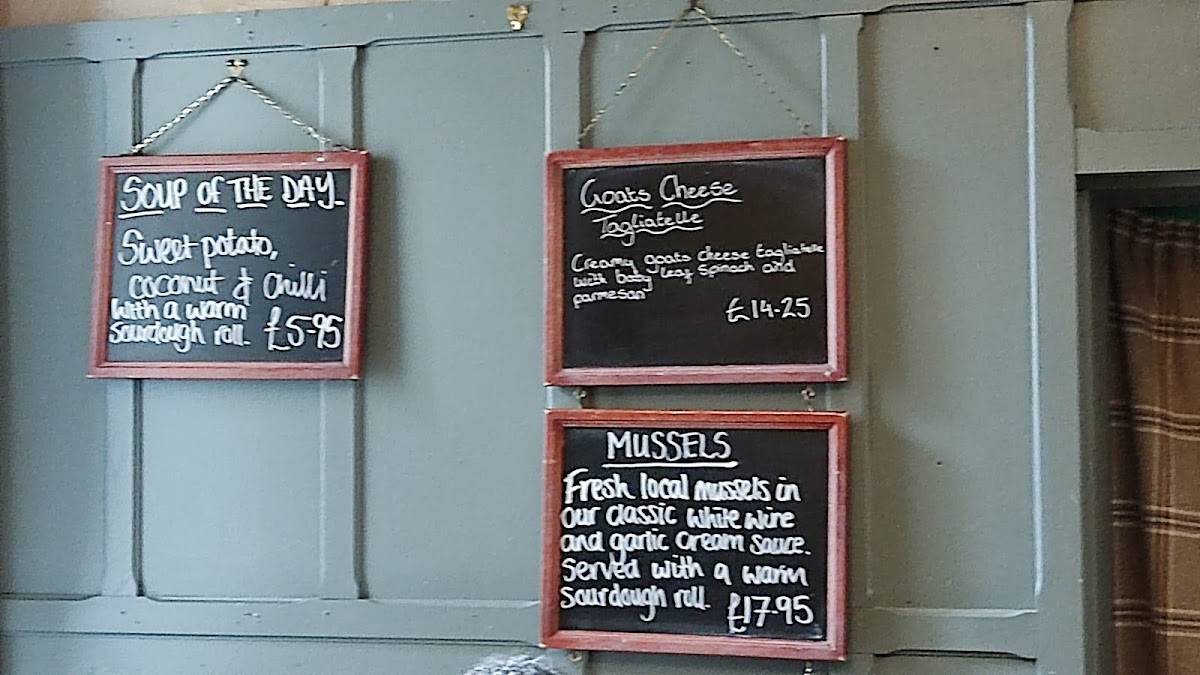 Menu at Kimberley Inn pub & bar, Findhorn