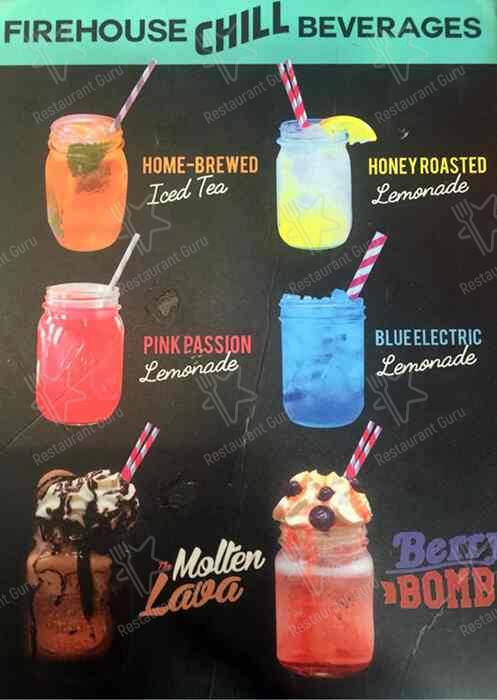 Menu at Firehouse Grill restaurant, San Juan