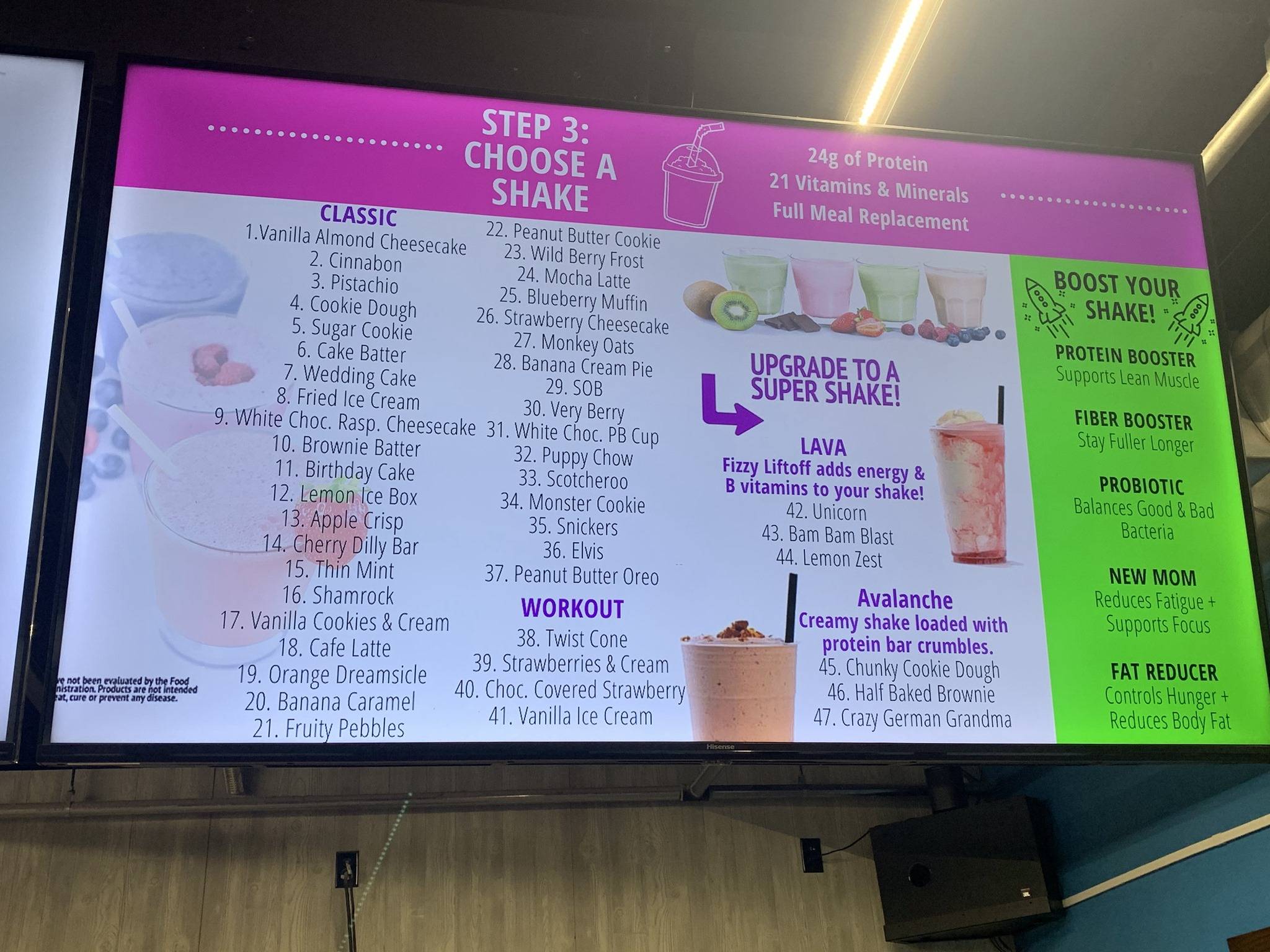 Menu at Fit Republic, Moorhead