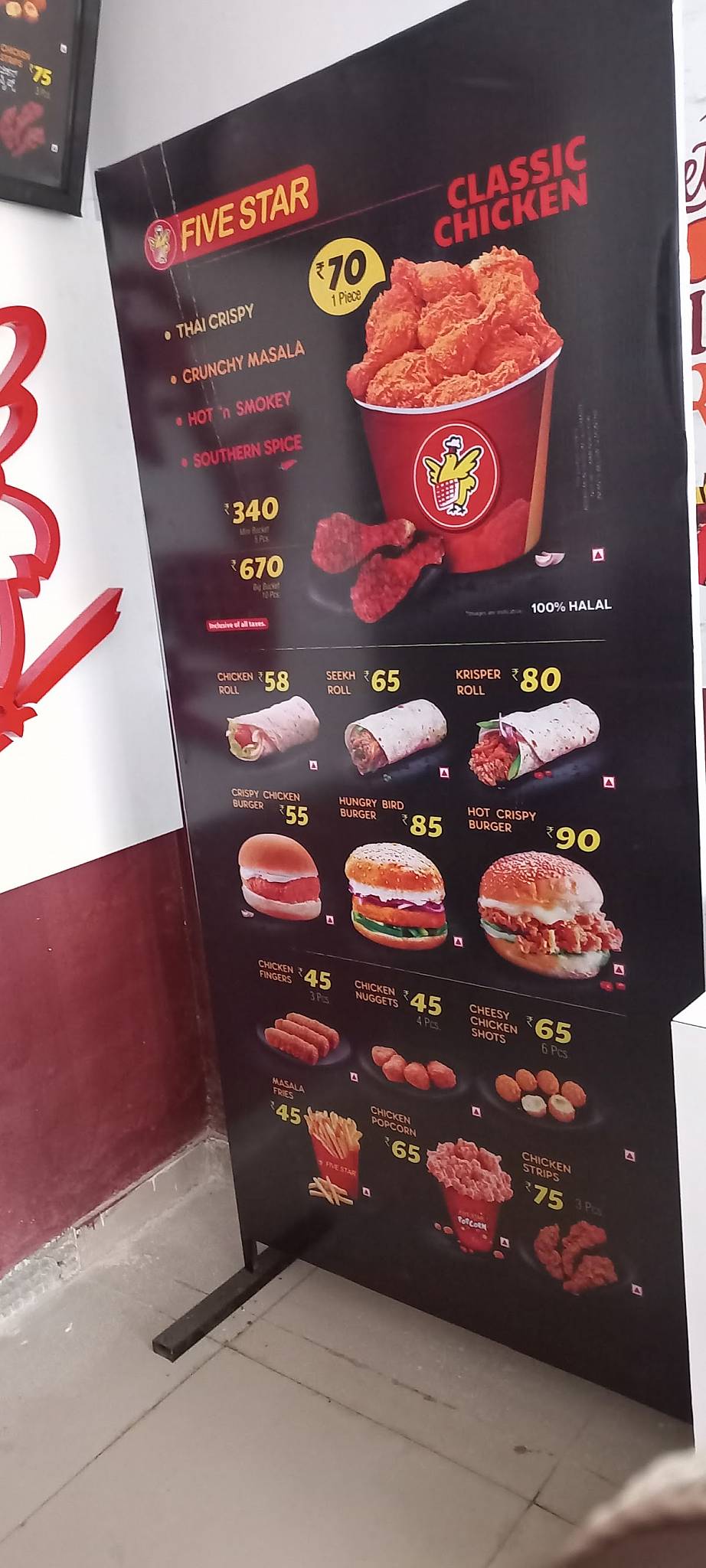 Menu at Five star chicken kengeri, Bengaluru, 386/597