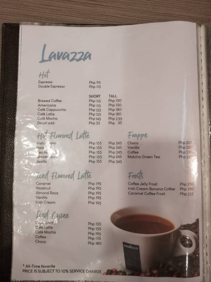 Menu at Floating Island Restaurant, Makati, H257+PR7