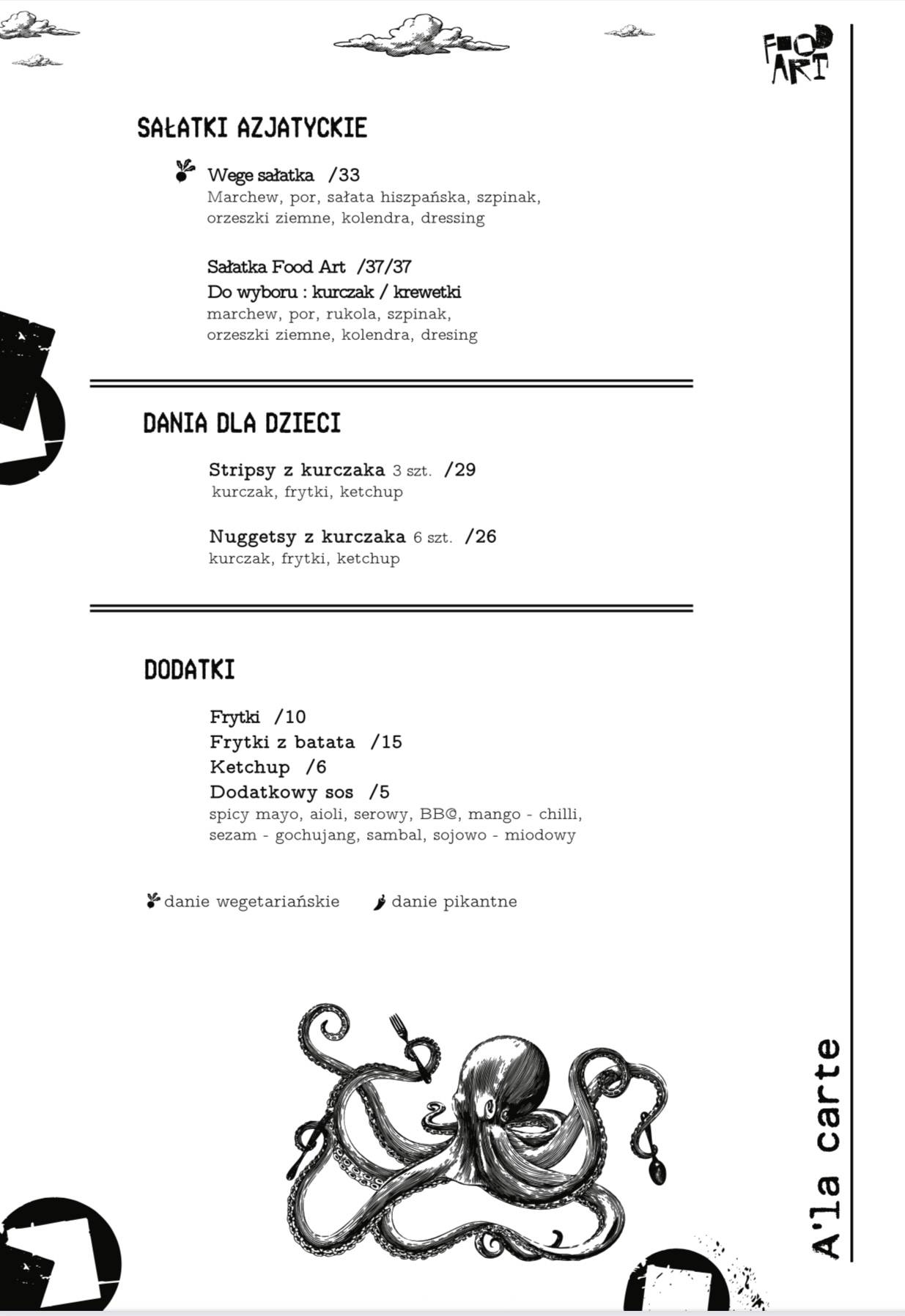 Menu at Foodart - Street Food & Coctail restaurant, Łódź