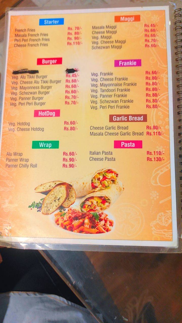 Menu at Food junction, Nadiad, Chanakya Complex