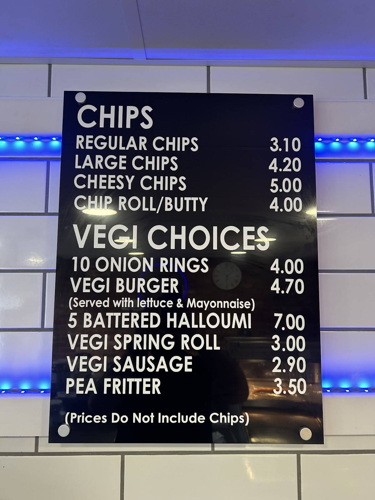 Menu at Forest Roe Fish and Chips fast food, Forest Row