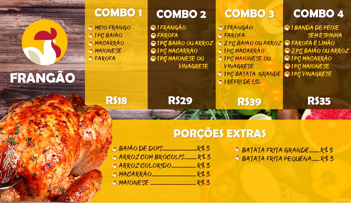 Menu em Frangão - Frango e Peixe Assado restaurante, Manaus