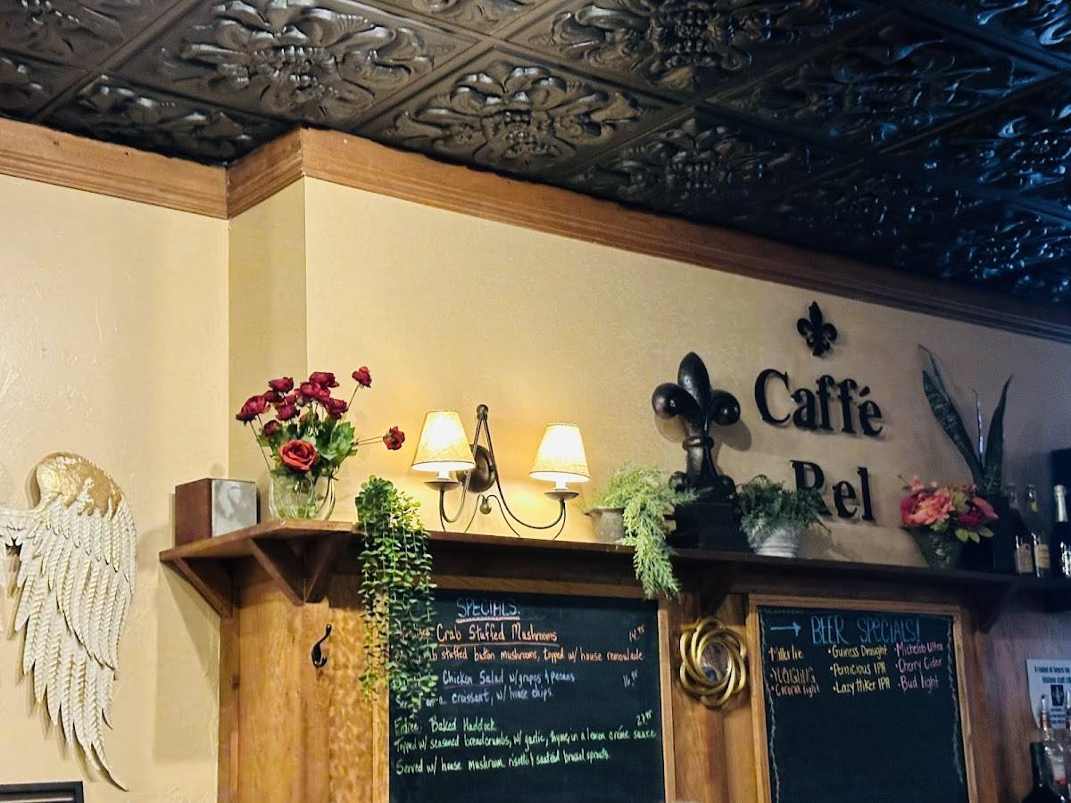 Menu at Caffè Rel restaurant, Franklin