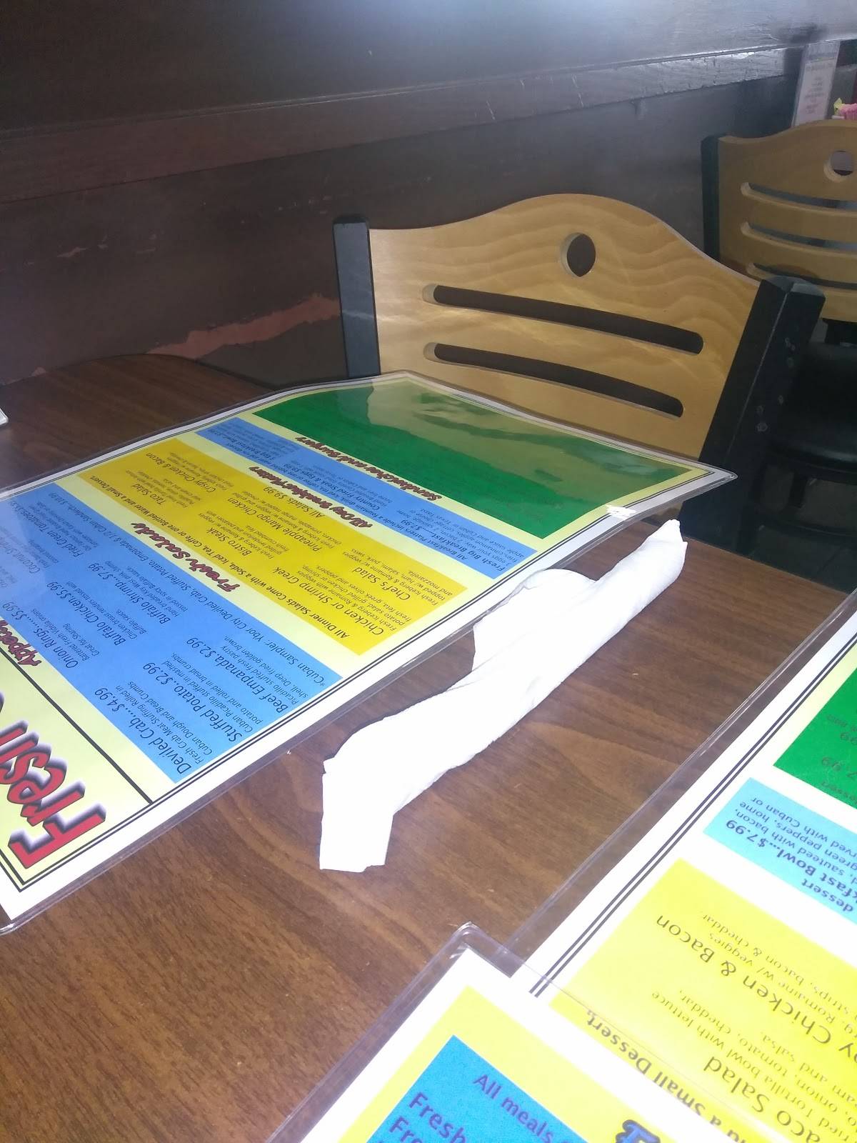 Menu at Fresh Country Cafe, Zephyrhills, 6834 Gall Blvd