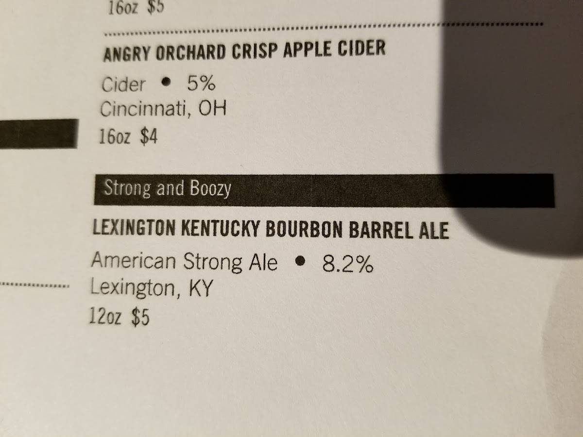 Menu at Front Row pub & bar, Homer Glen