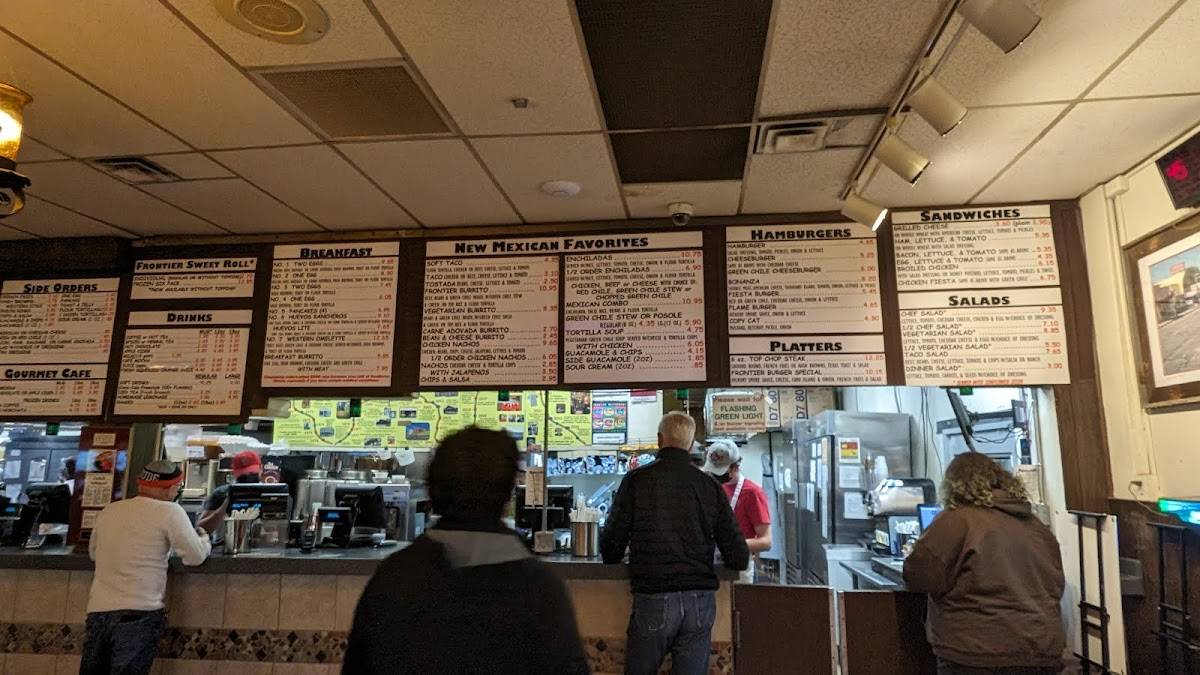 Menu at Frontier restaurant, Albuquerque, Central Ave SE