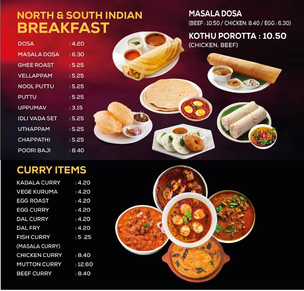Carta de GOLDEN DELMA STAR RESTAURANT, Abu Dabi