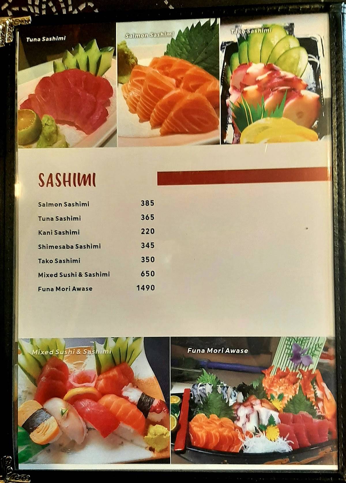 Menu at GanChan Japanese Restaurant, Malolos