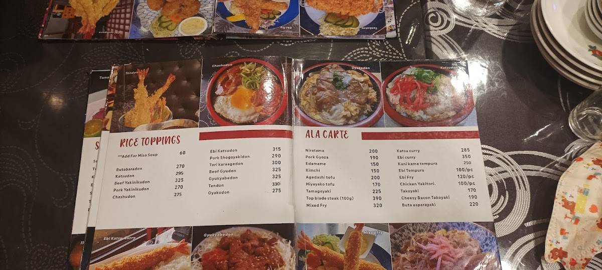 Menu at GanChan Japanese Restaurant, Malolos