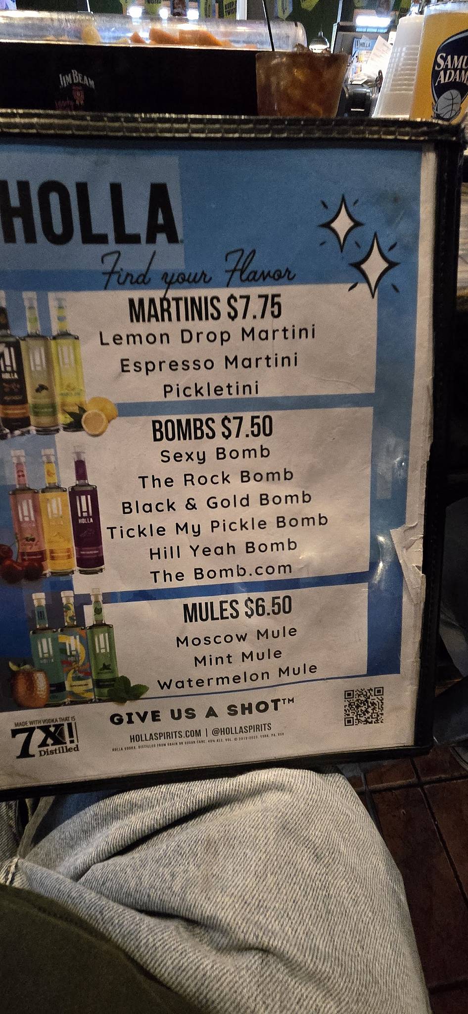 Menu at Ginger Hill Tavern pub & bar, Slippery Rock