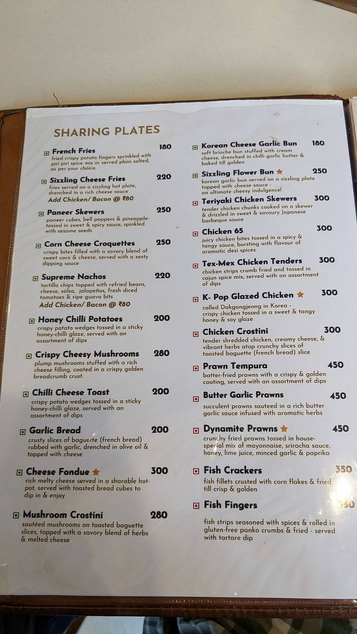 Menu at Glaze Bakehouse & Kitchen, Bhubaneswar