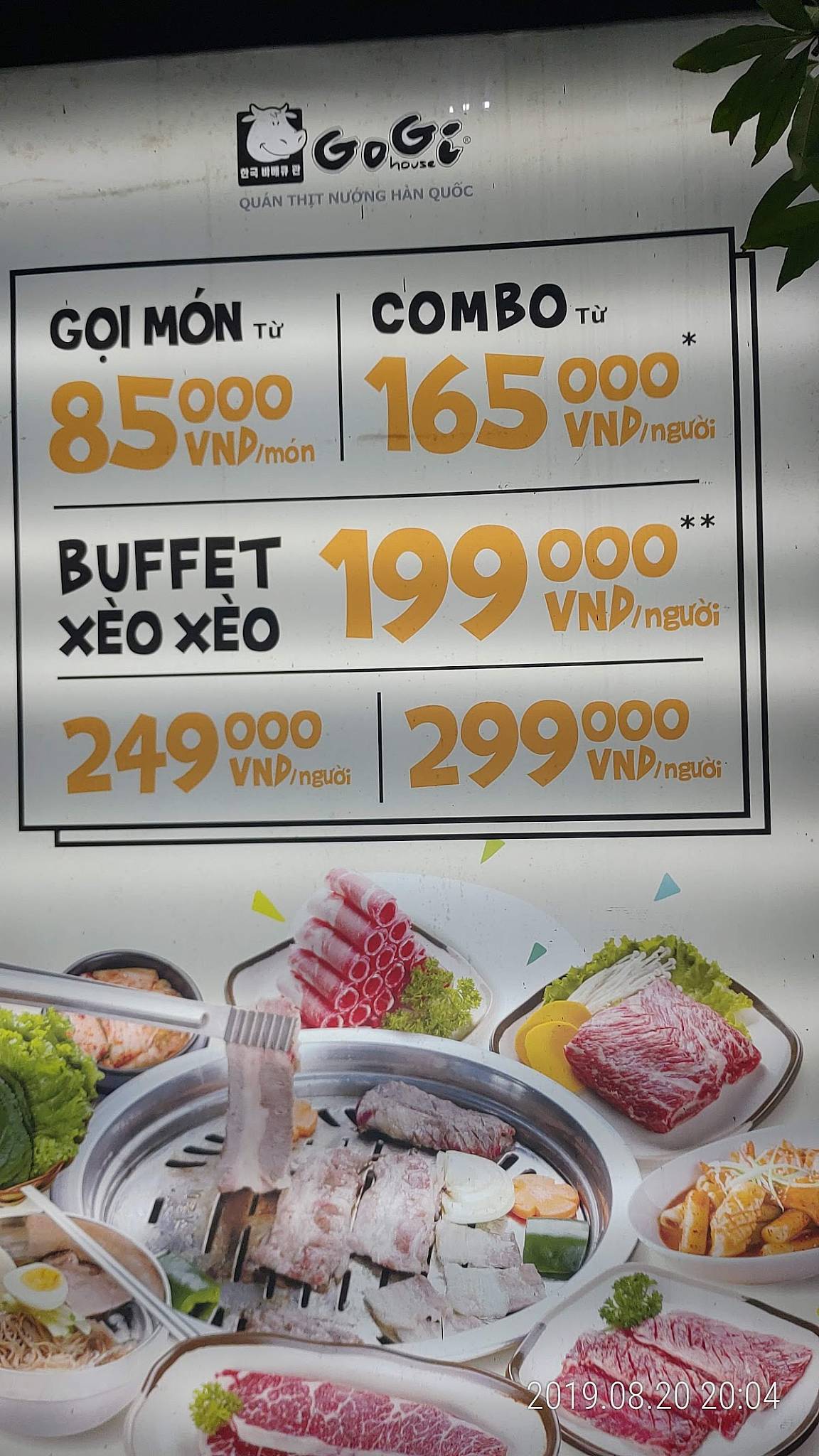 Menu at GoGi House - Quán nướng Hàn Quốc ngon số 1 tp Vinh restaurant ...