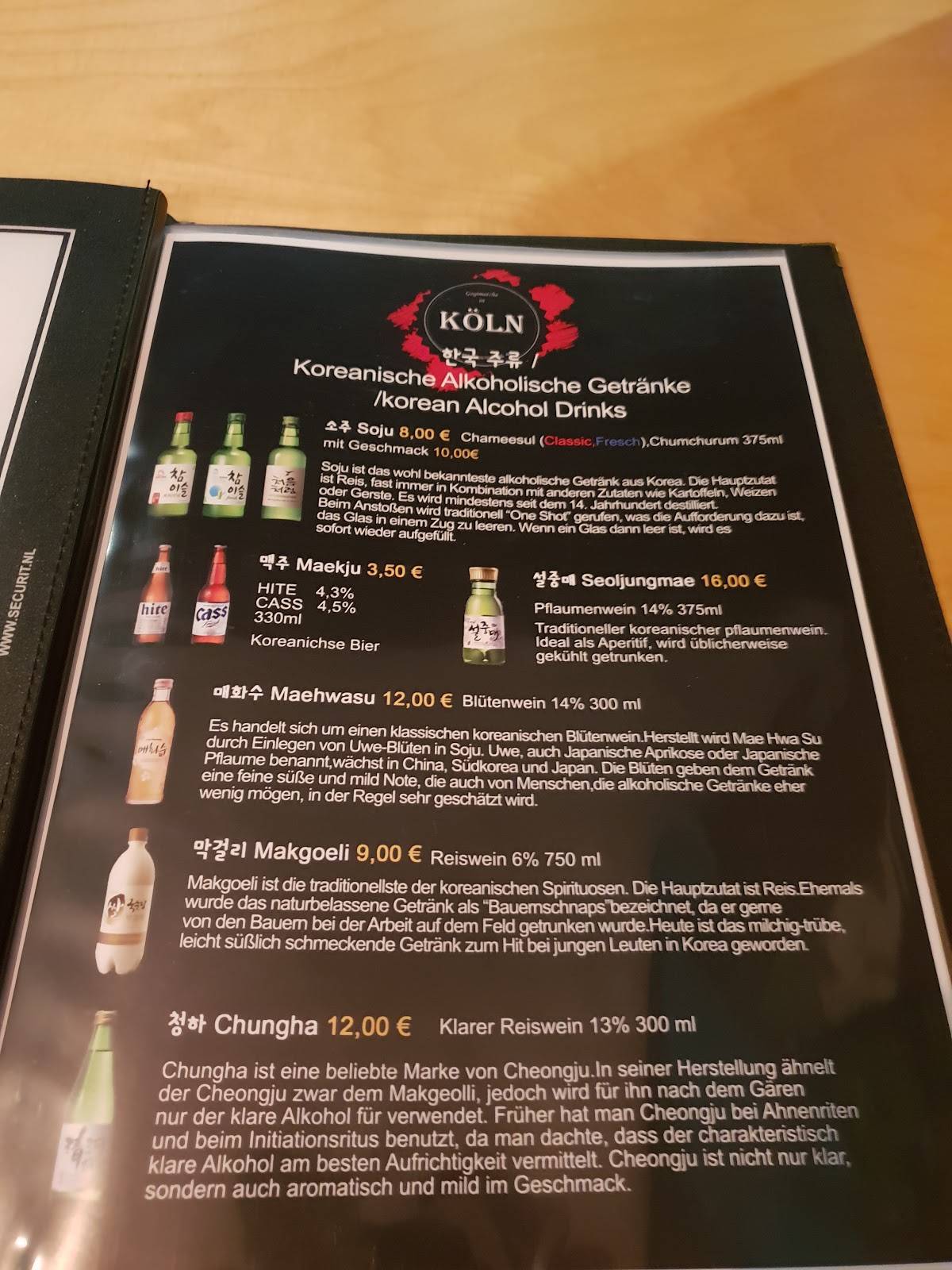 Speisekarte von Gogi Matcha restaurant, Köln