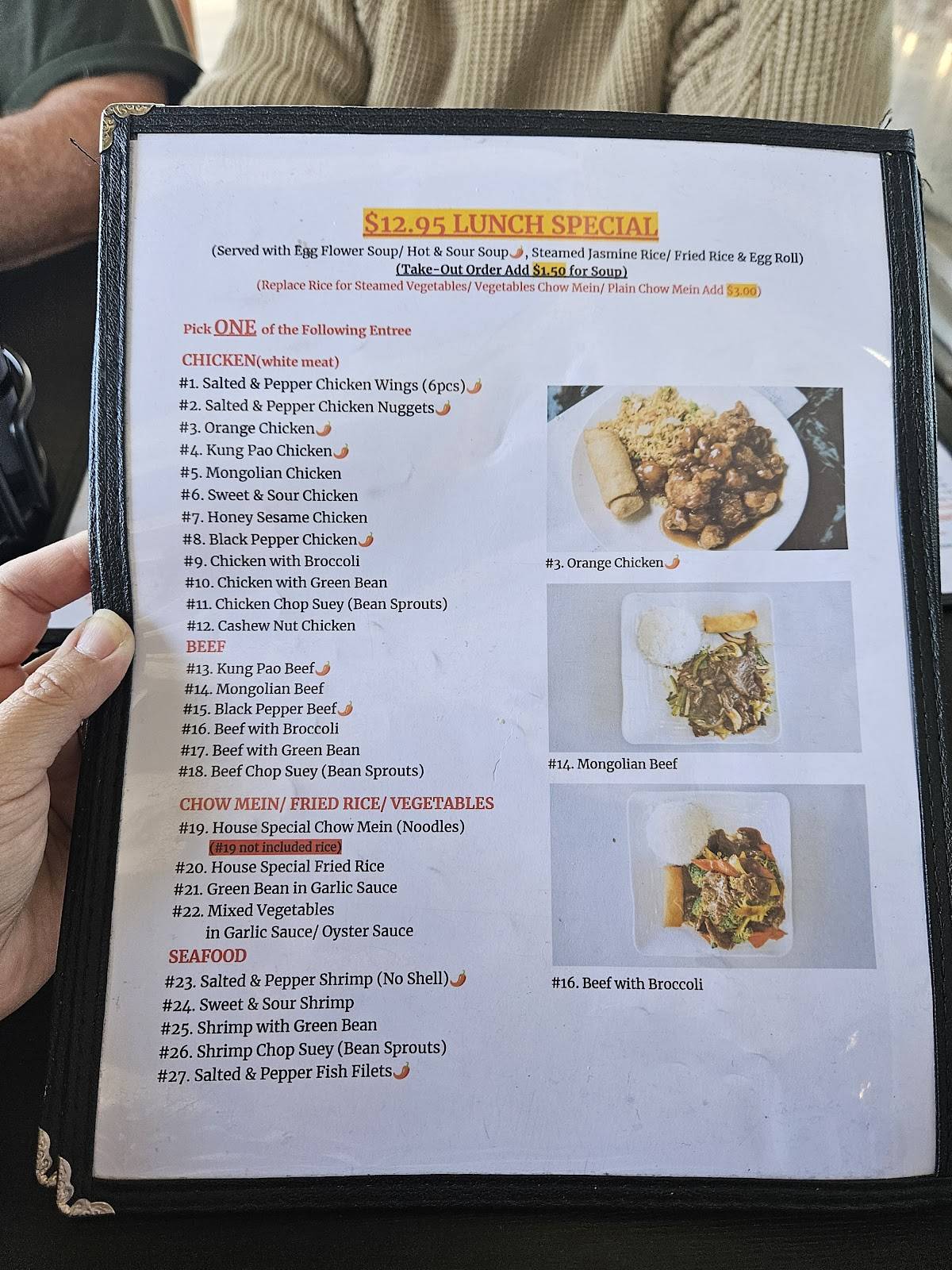 Menu at Golden Bay Asian Food restaurant, La Mesa