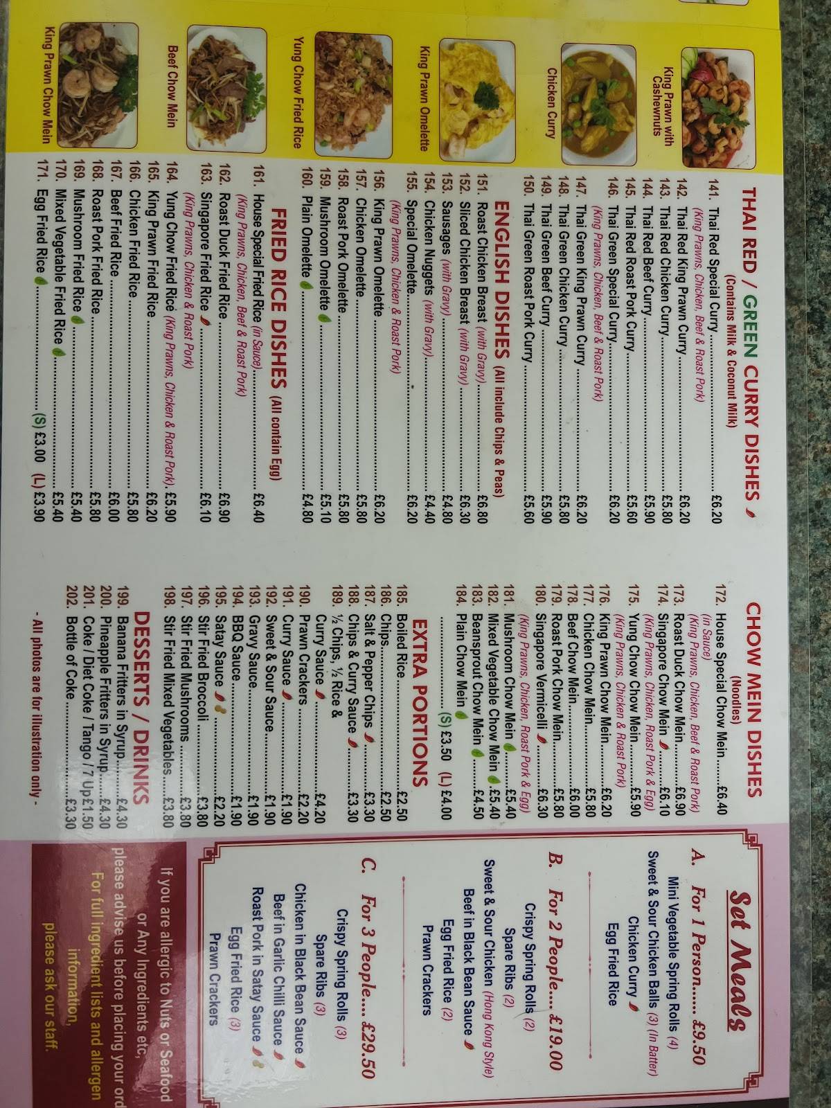 Menu at Golden Star fast food, Doncaster, 122 Warmsworth Rd