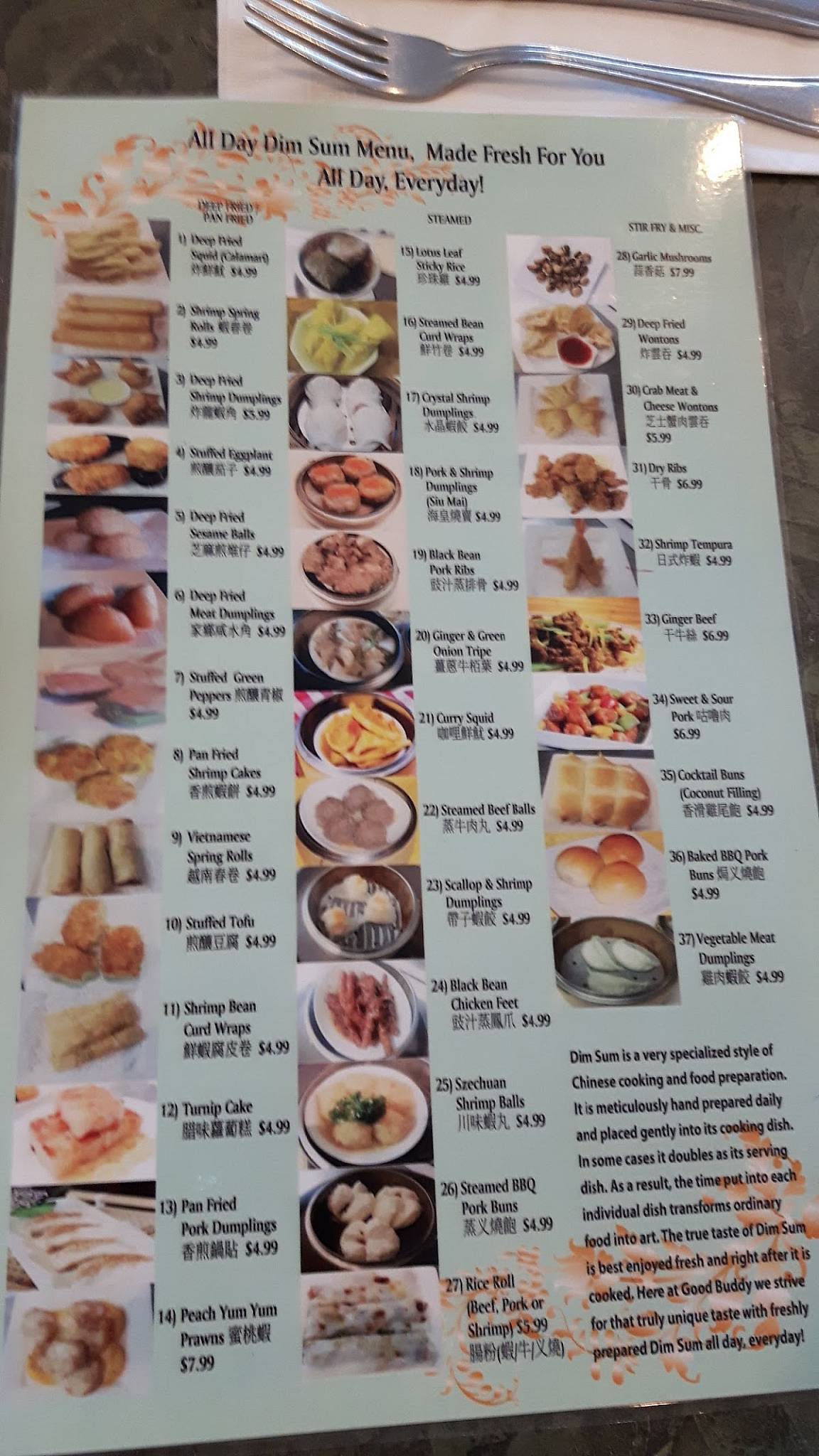 Menu at Good Buddy Restaurant, Sherwood Park