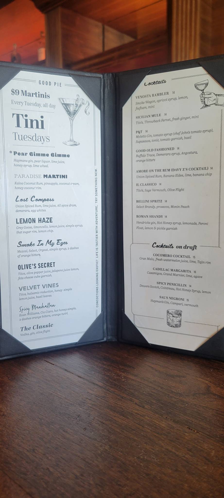 Menu at Good Pie pizzeria, Las Vegas, S Main St