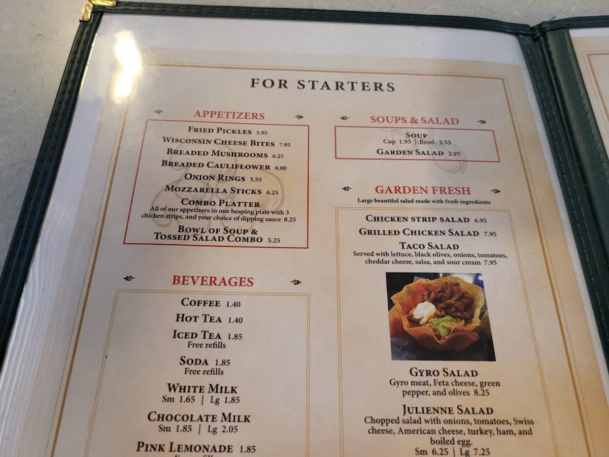 Menu at Good Table restaurant, Kentland