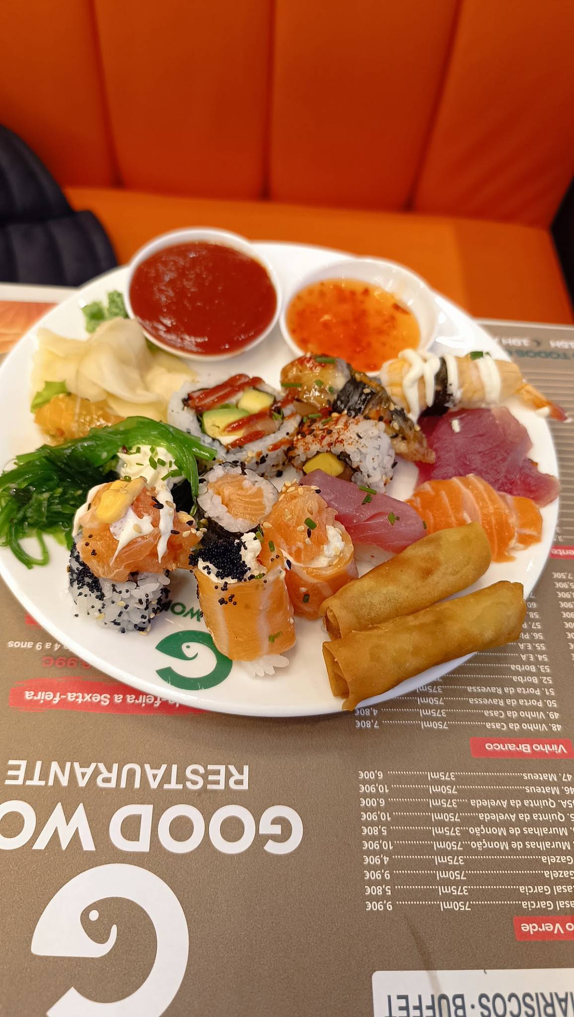 Menu em Restaurante Good Wok, Portugal