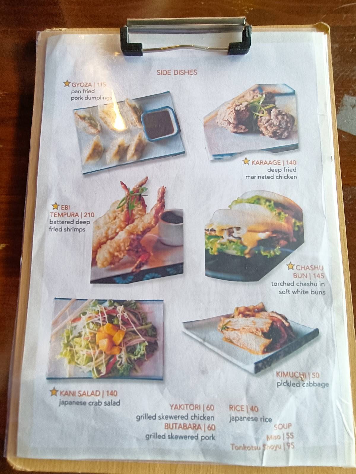 Menu at Gorudo Ramen - Cubao restaurant, Quezon City