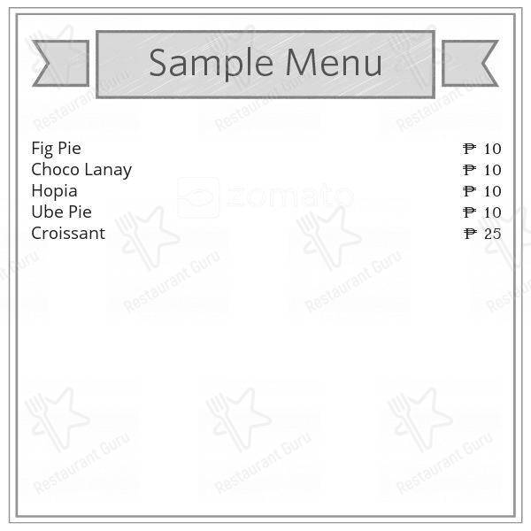Carta de Gotcha Food Express, Mandaue