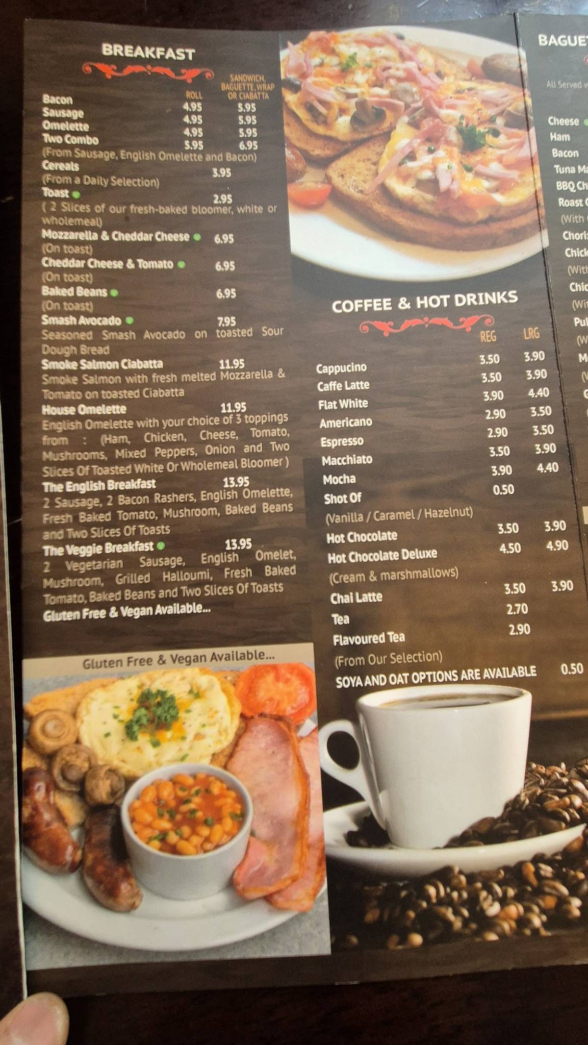 Menu at Grand Central Kitchen restaurant, Birmingham