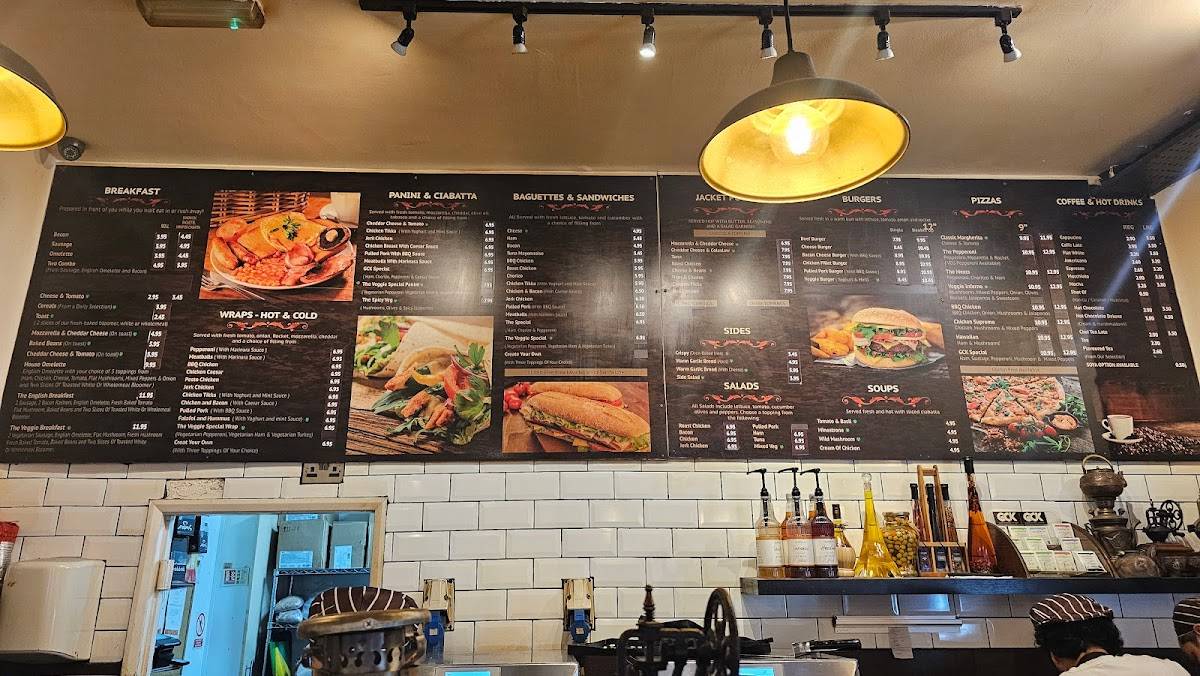 Menu at Grand Central Kitchen restaurant, Birmingham
