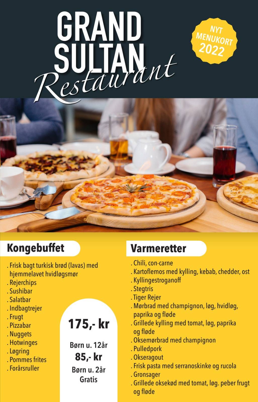 Menu at Grand Sultan Restaurant, Thisted