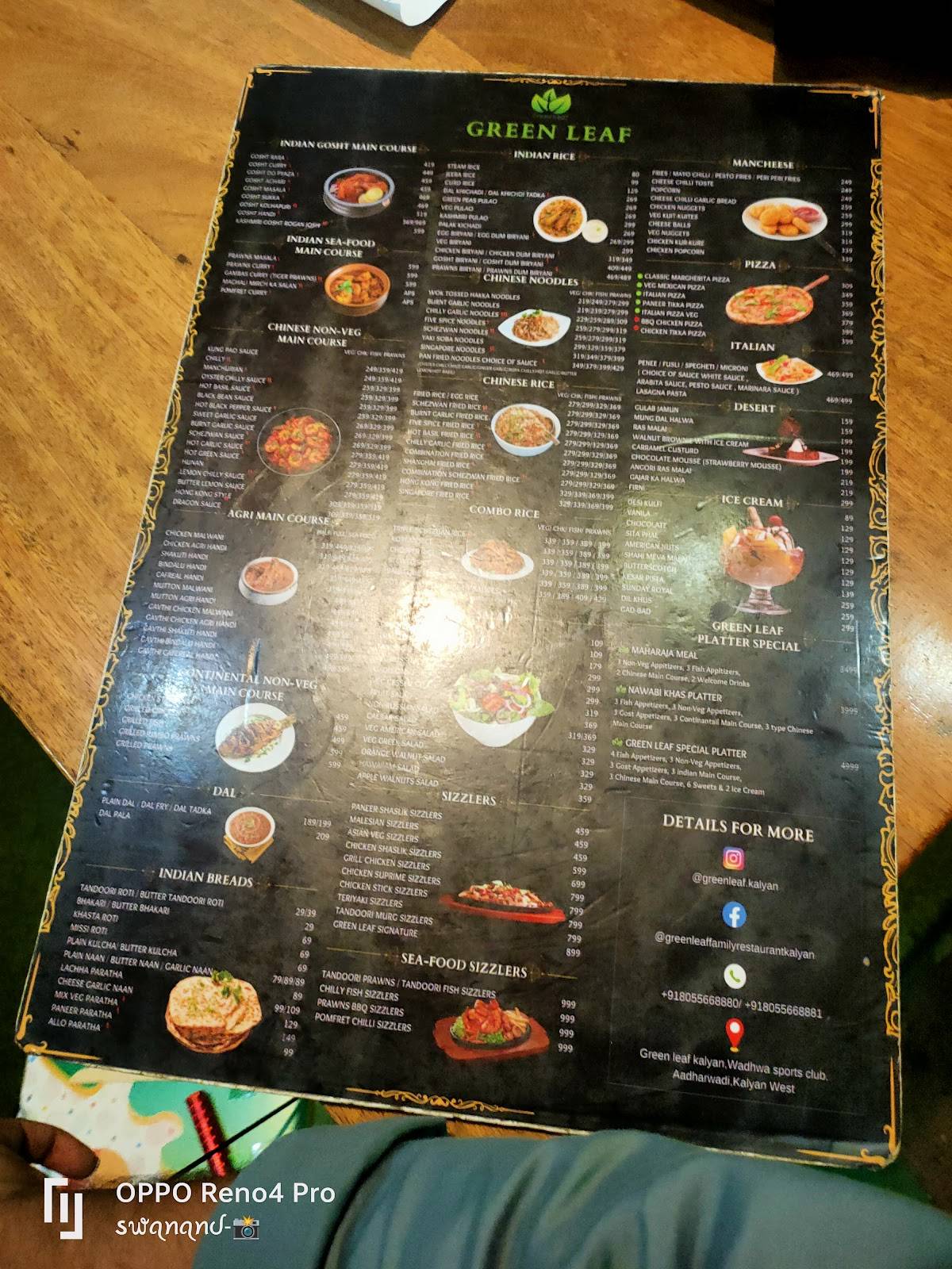 Menu at Green Leaf Family Restaurant, Lounge and Pub kalyan, Kalyan
