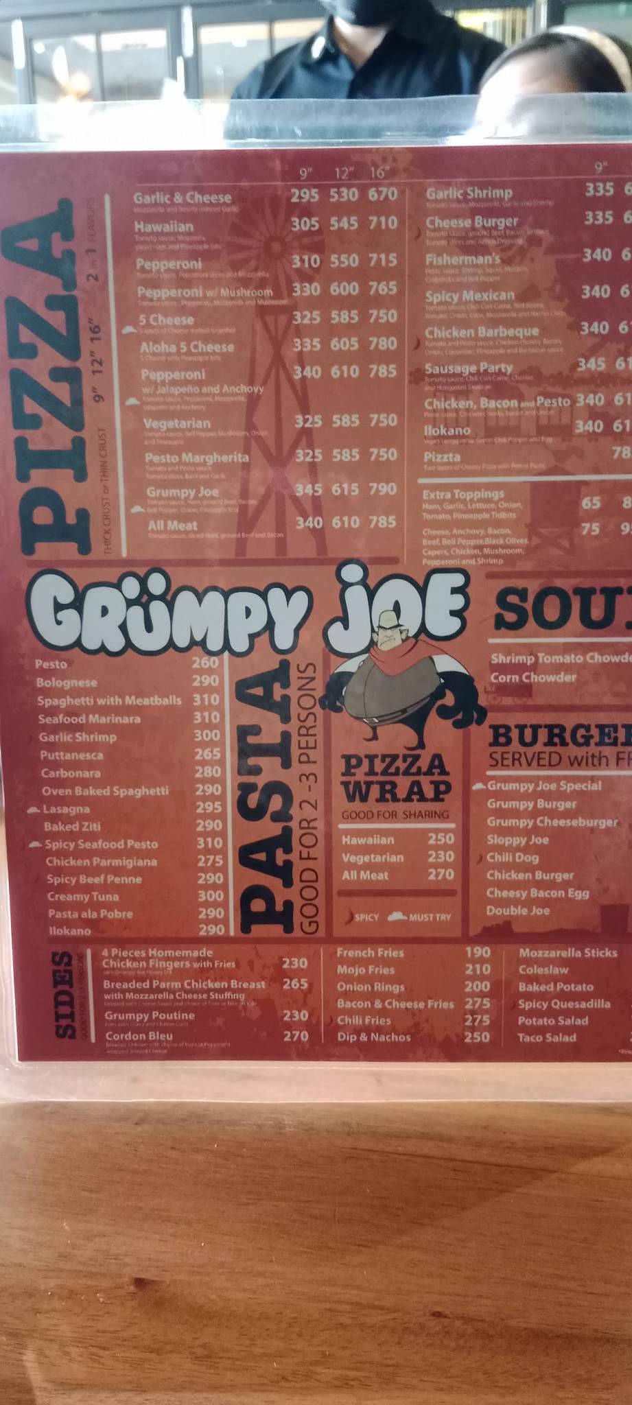 Menu at Grumpy Joe - Dagupan restaurant, Dagupan